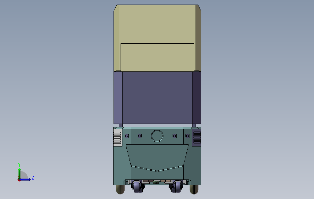 仓储物流agv自动引导运输小车solidworks 2014模型图纸下载 懒石网
