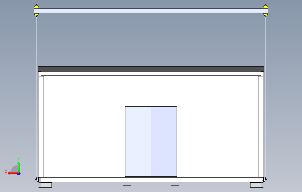 玻璃式集装箱活动房模型3d图纸solidworks设计solidworks 2014模型图纸下载 懒石网