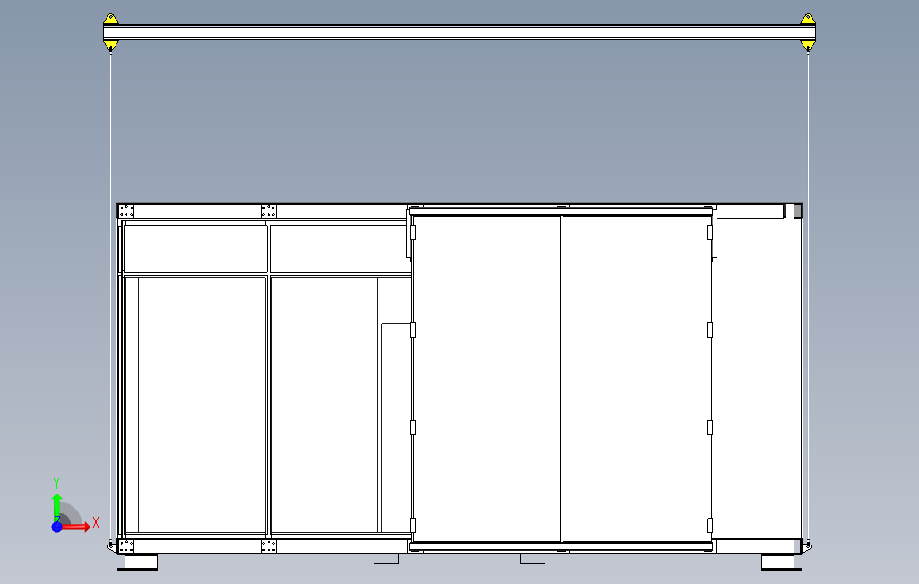 玻璃式集装箱活动房模型3d图纸solidworks设计solidworks 2014模型图纸下载 懒石网