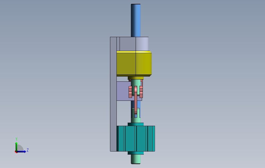 S5用电磁铁检测气压快速往返机构solidworks 2010模型图纸下载 懒石网
