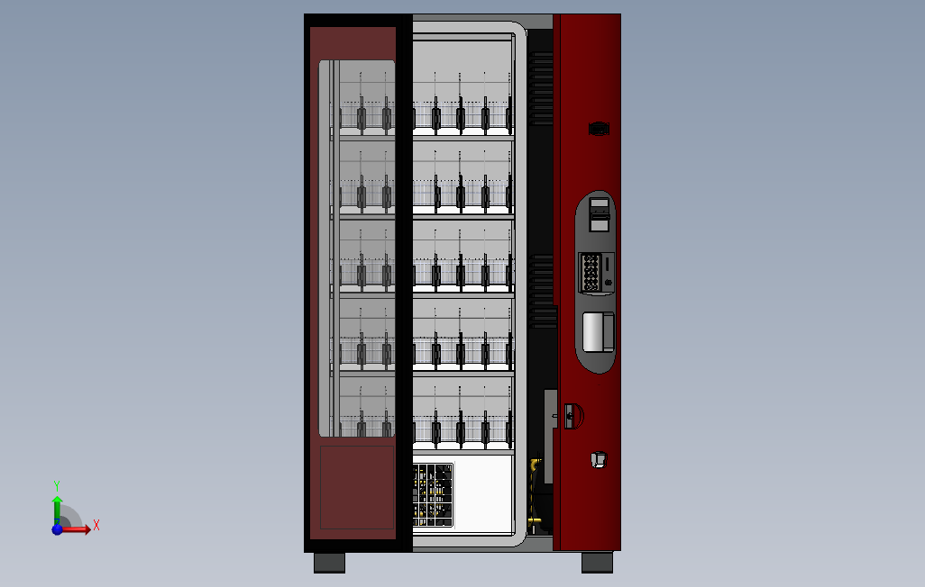 自动售货机 Solidworks 2014 模型图纸下载 懒石网