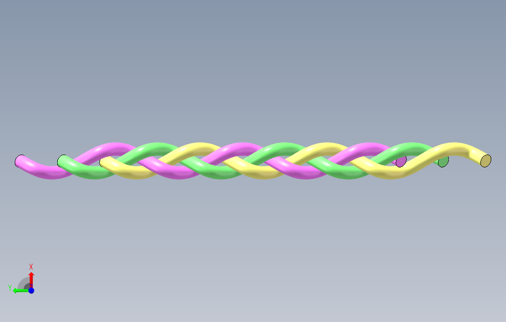 麻花辫_SOLIDWORKS 2019_模型图纸下载 – 懒石网