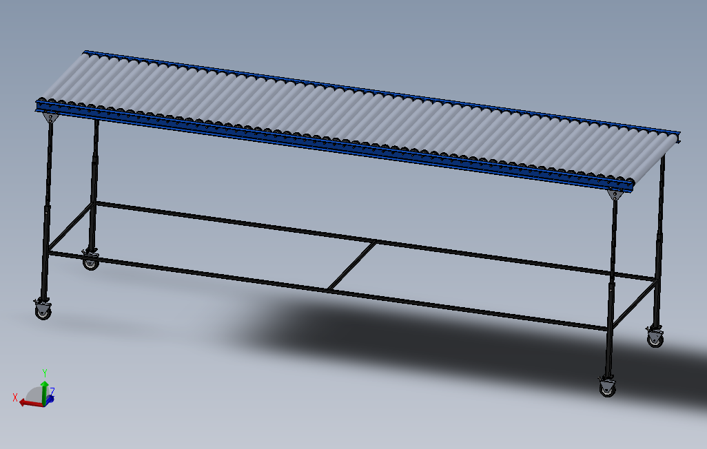 输送带 Solidworks 2019 模型图纸下载 懒石网