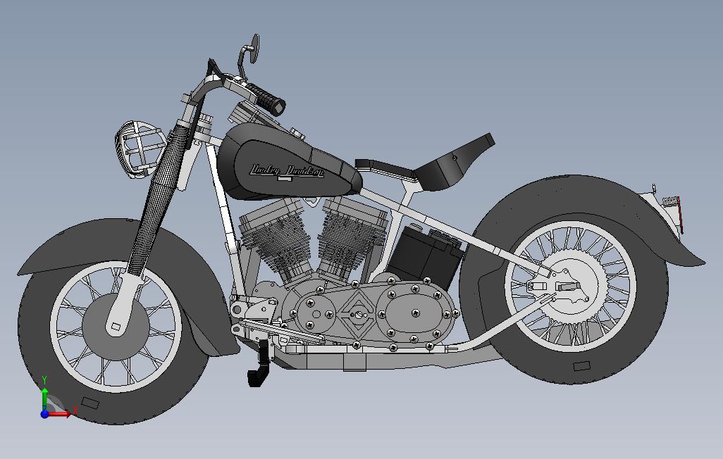 HarleyDavidson，模型，Metalcraft设计，钣金拼图，3d拼图，3d金属拼图_SOLIDWORKS 2014_模型图纸免费 ...