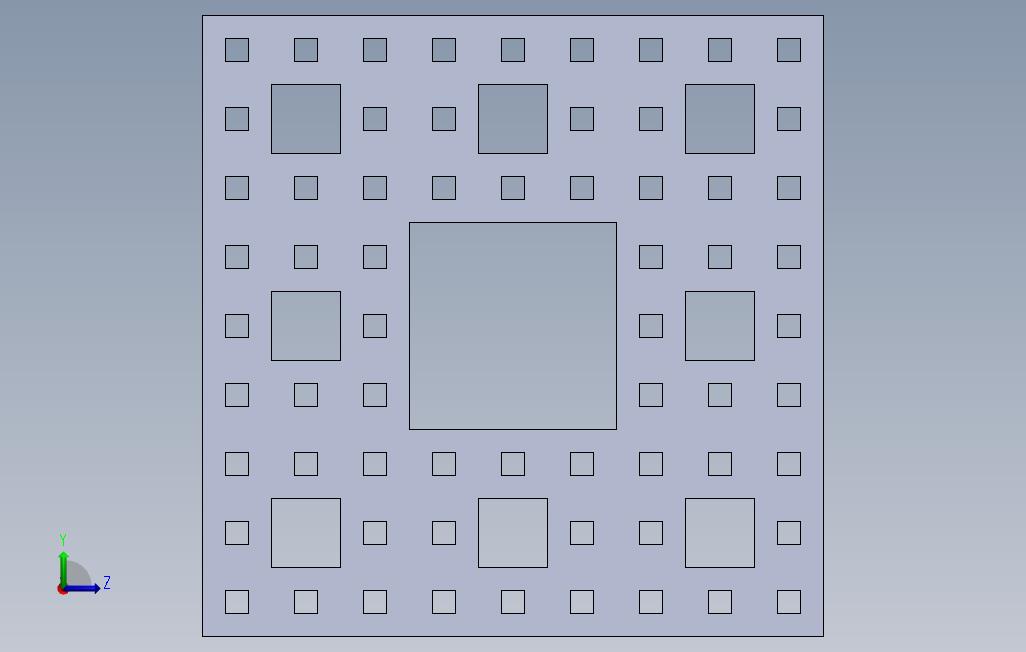Menger海绵3级_SOLIDWORKS 2012_模型图纸免费下载 – 懒石网