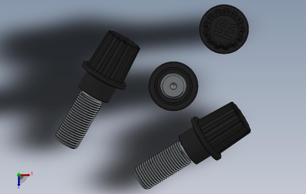 固定旋钮m8（紧固件）solidworks 2014模型图纸免费下载 懒石网