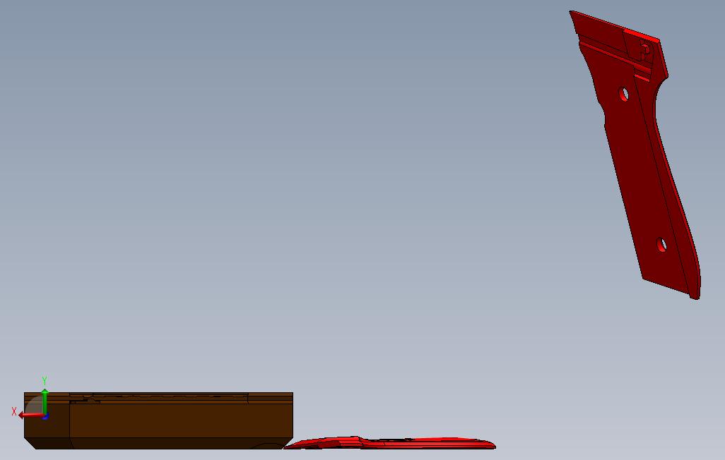 手枪握把模具 Rtrinota1solidworks 2016模型图纸免费下载 懒石网