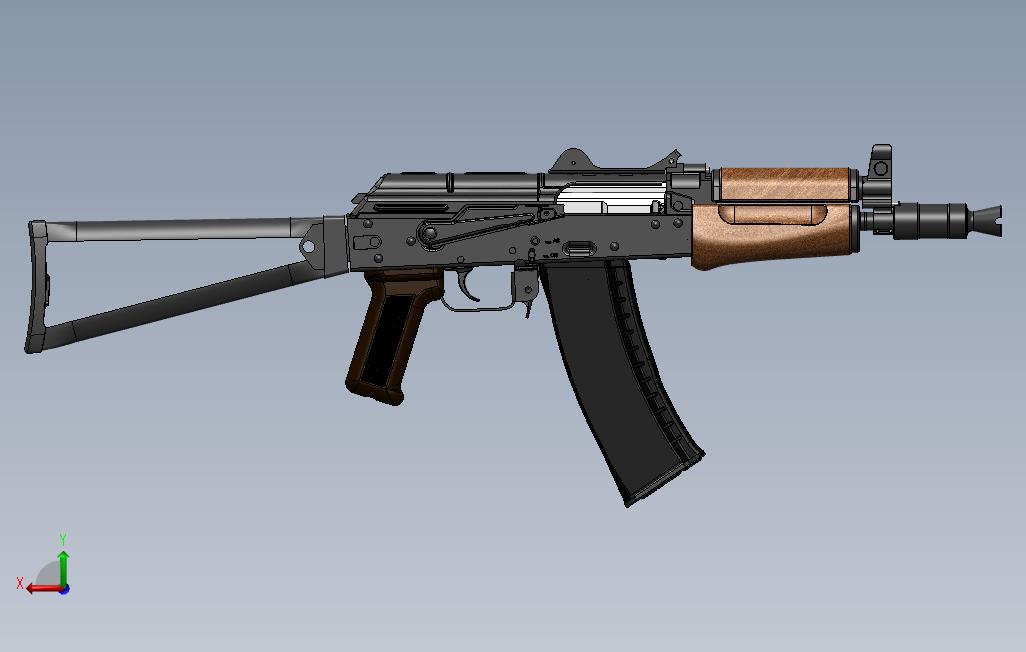 AKS74U_3__模型图纸免费下载 – 懒石网