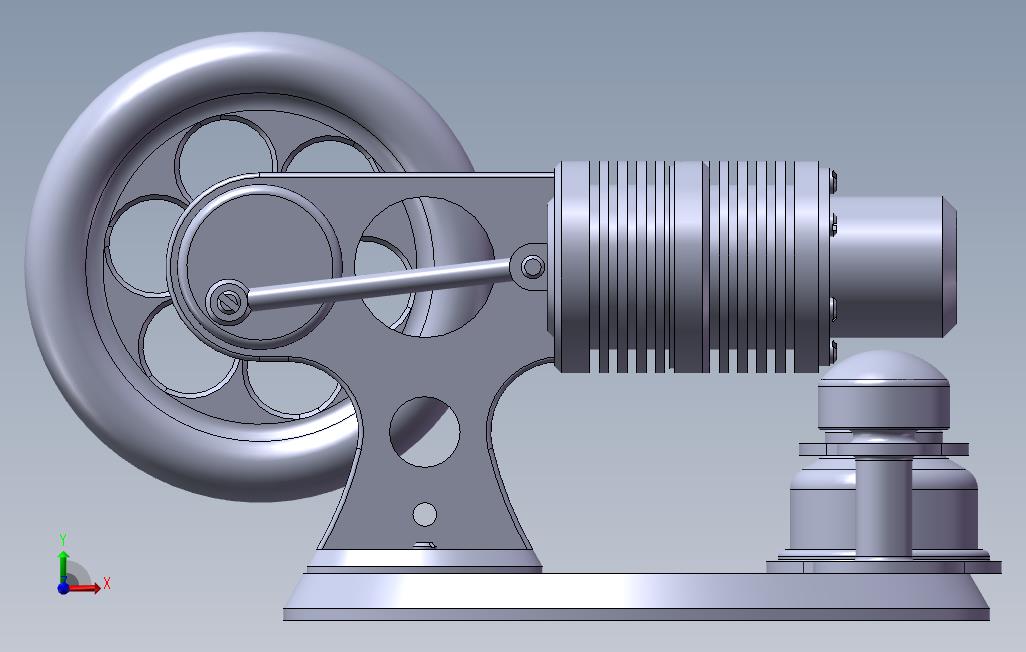 外壳发动机斯特林发动机1566solidworks 2007模型图纸免费下载 懒石网