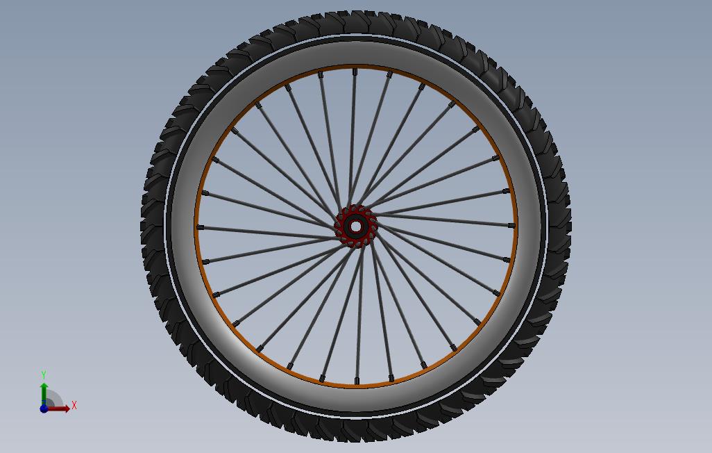 孩子自行车轮胎3d模型。1solidworks 2018模型图纸免费下载 懒石网