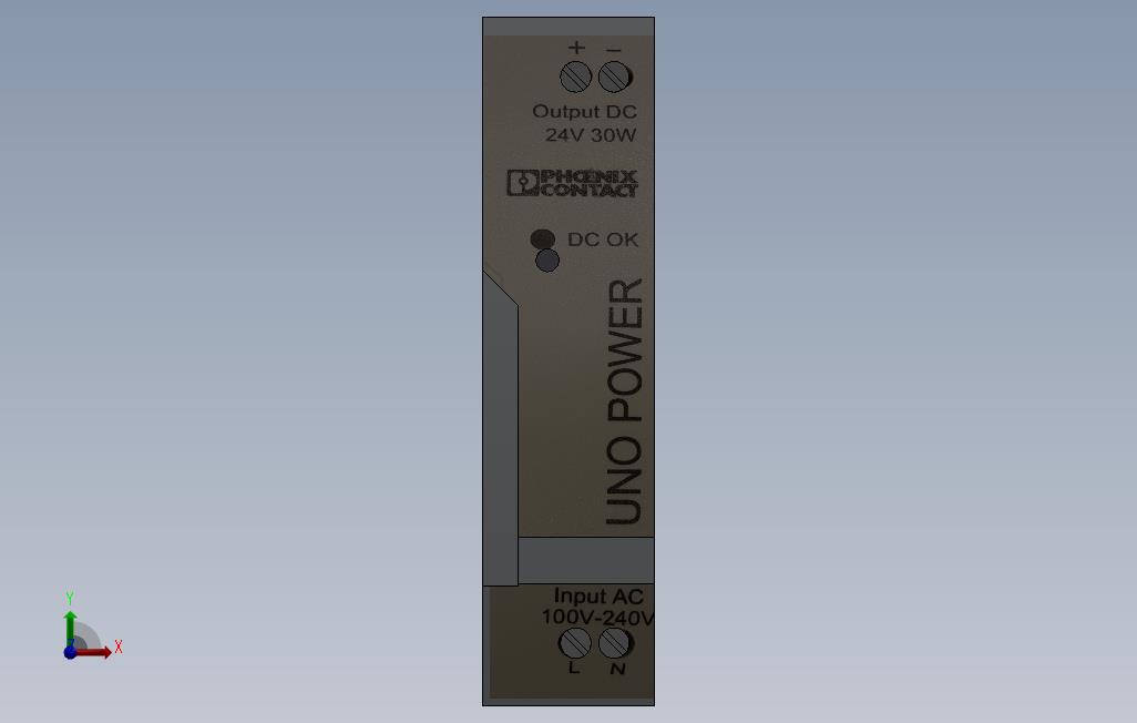 DIN轨道式电源单元UNOPS1AC24DC30WPN2902991_2_SOLIDWORKS 2018_模型图纸免费下载 – 懒石网