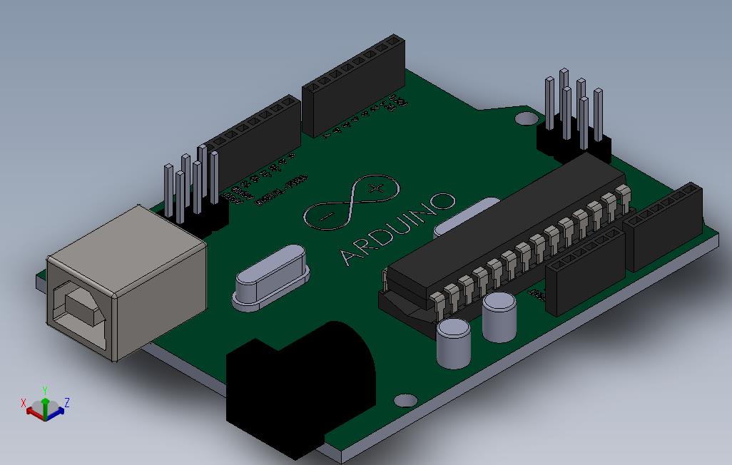arduino一_SOLIDWORKS 2016_模型图纸免费下载 – 懒石网