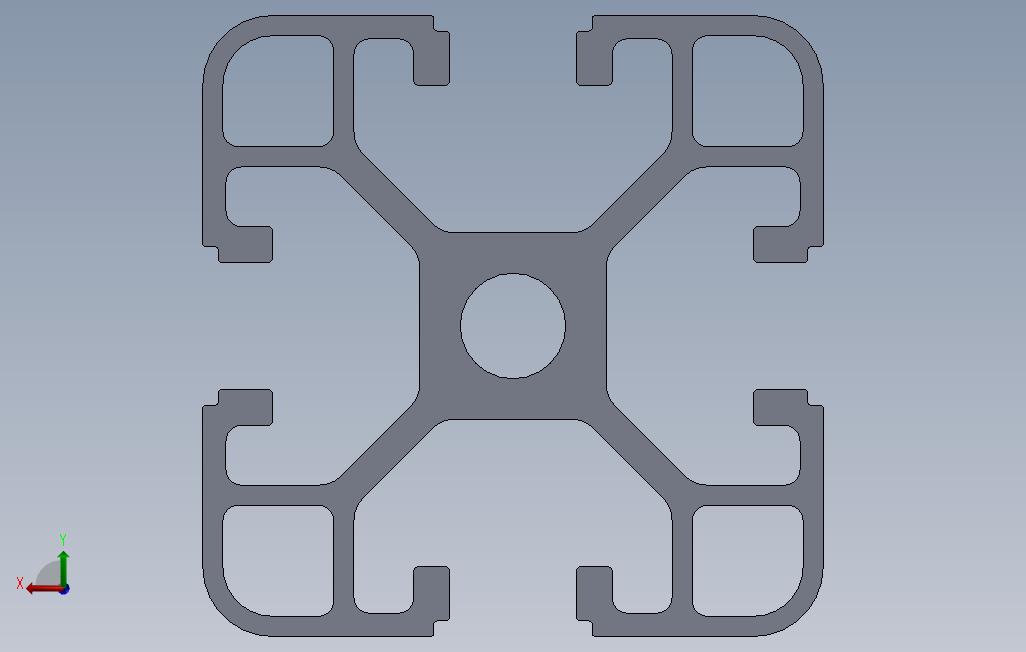 4040铝挤出型材solidworks 2015模型图纸免费下载 懒石网