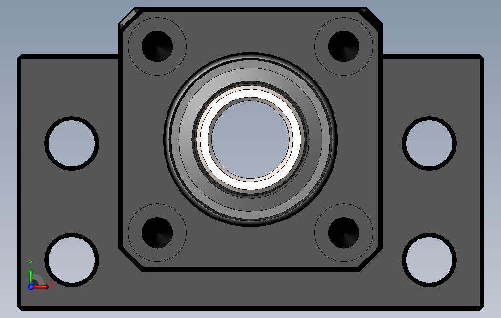 BK10滚珠螺钉支持_SOLIDWORKS 2016_模型图纸免费下载 – 懒石网