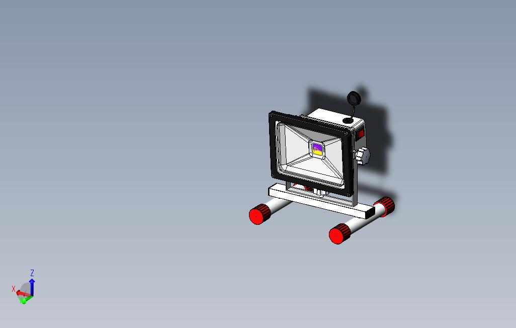 LED泛光灯_2_SOLIDWORKS 2016_模型图纸免费下载 – 懒石网