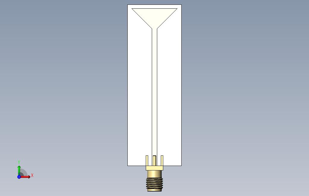 三角形单极uwb微带pcb天线solidworks 2016模型图纸免费下载 懒石网
