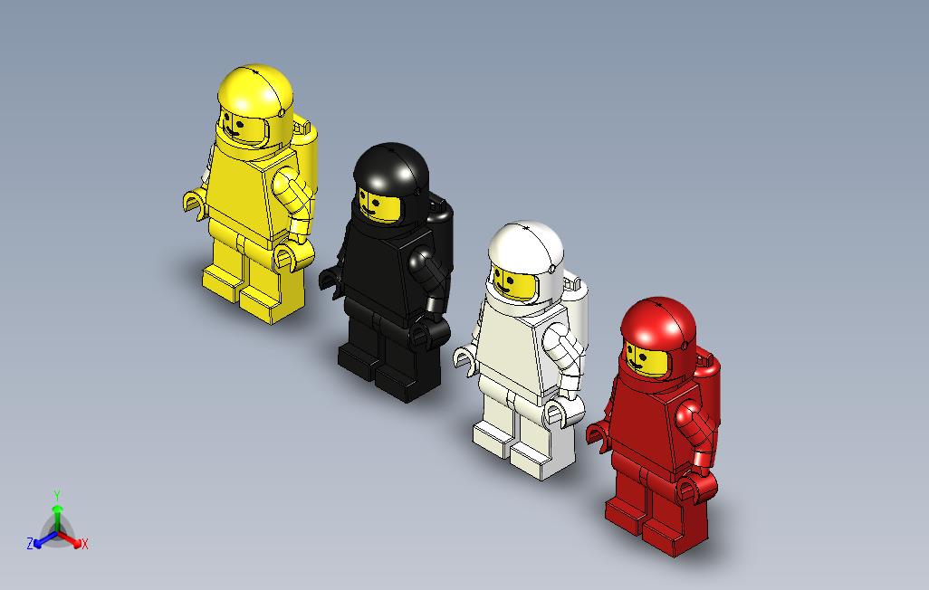 乐高空间_spaceman_IGES_模型图纸免费下载 – 懒石网