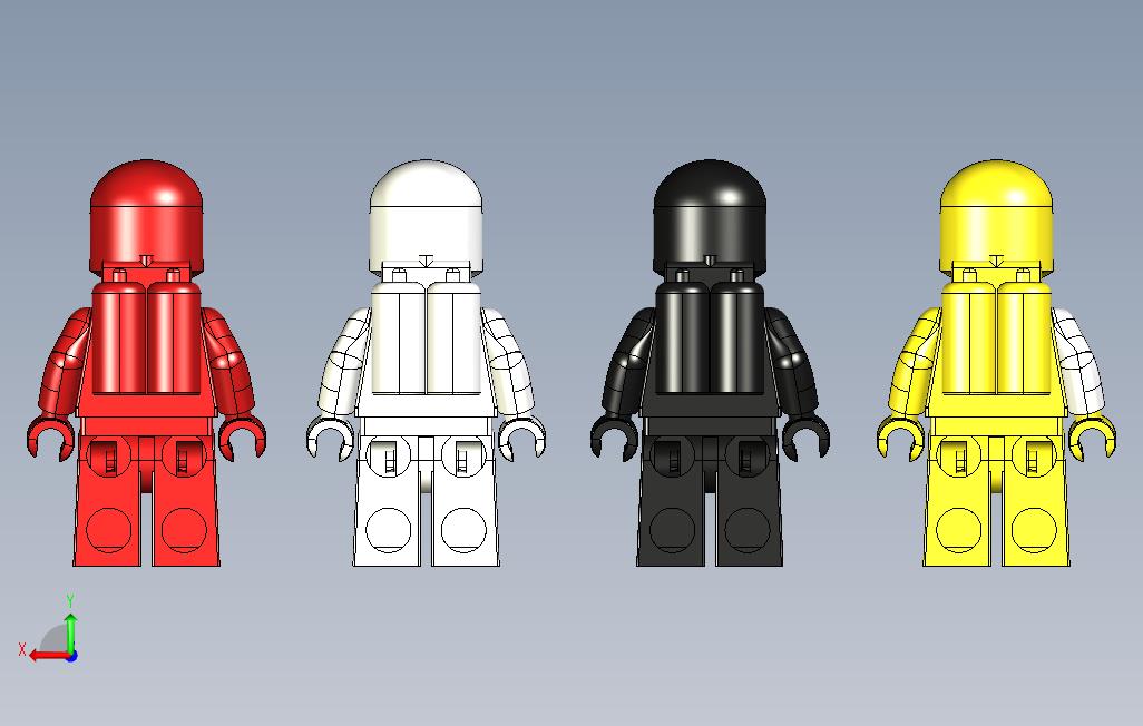 乐高空间_spaceman_IGES_模型图纸免费下载 – 懒石网