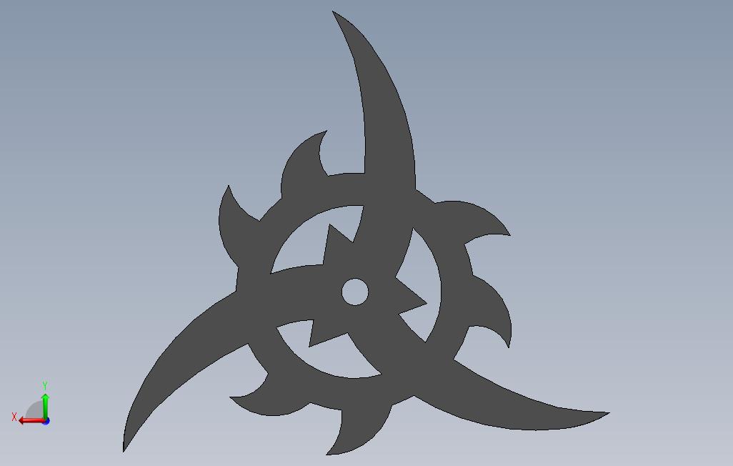 忍者扔星星_SOLIDWORKS 2010_模型图纸免费下载 – 懒石网