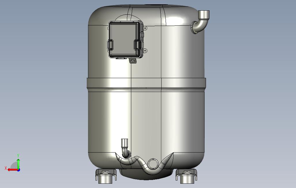 Bristol压缩机h29a383cbc制冷应用step模型图纸免费下载 懒石网