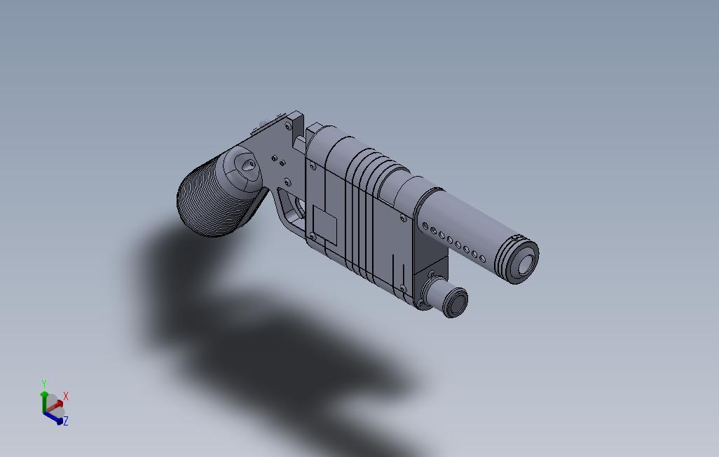 手枪_SOLIDWORKS_免费图纸_模型下载 – 懒石网