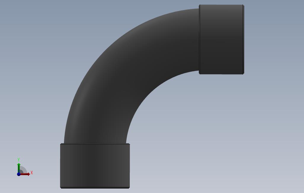 Pvc90长半径弯曲r2d溶剂焊接插座solidworks 2017模型图纸免费下载 懒石网