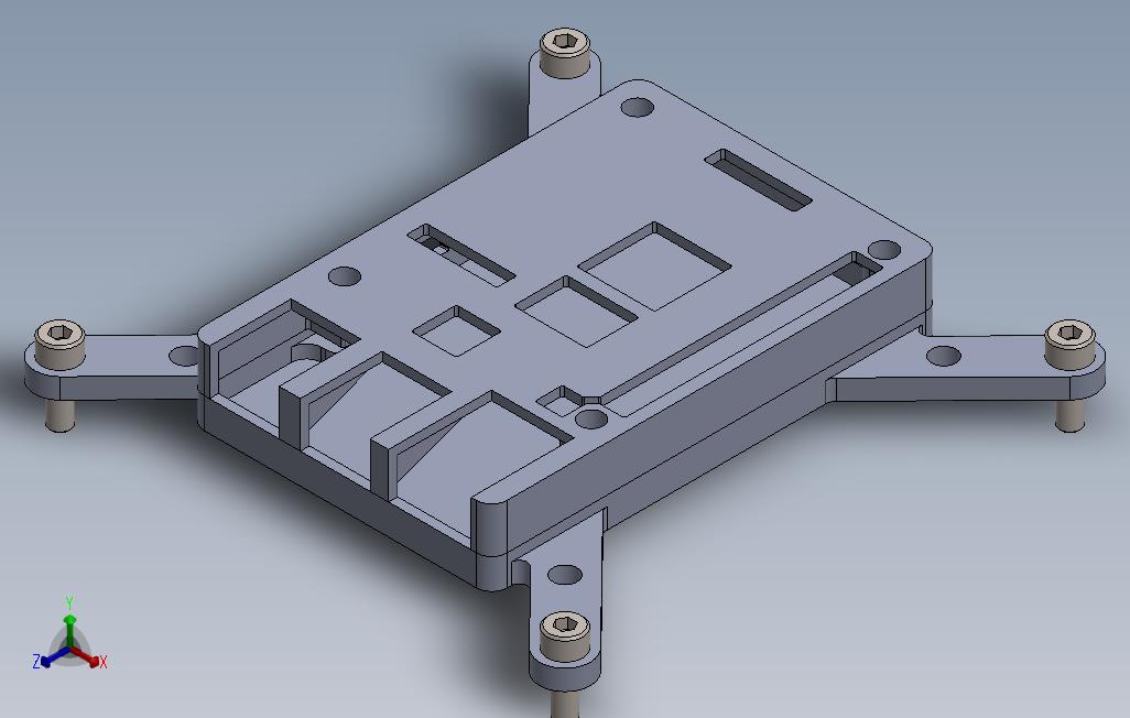 raspberry皮4modelBVESAcase_SOLIDWORKS 2018_模型图纸免费下载 – 懒石网
