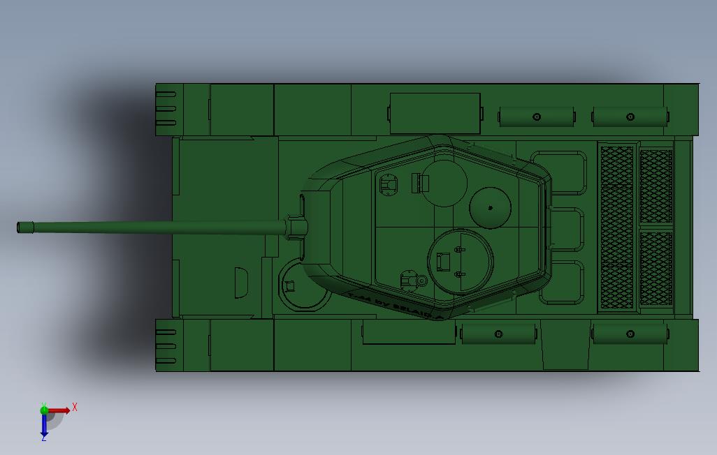 T44中坦克_SOLIDWORKS 2016_模型图纸免费下载 – 懒石网