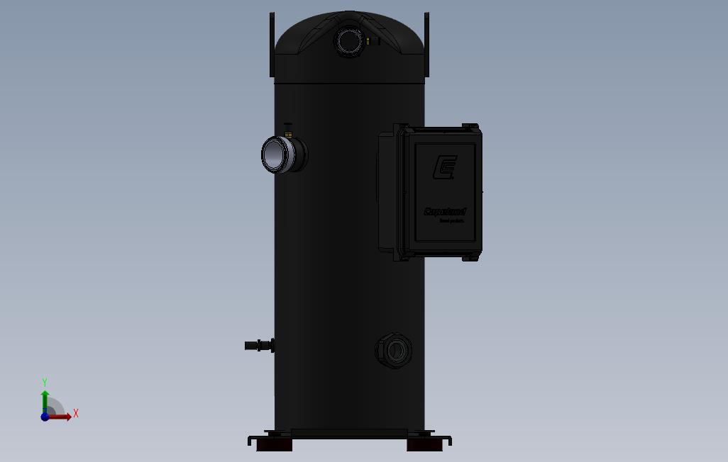 Zb130涡旋式压缩机copeland制冷应用solidworks 2014模型图纸免费下载 懒石网