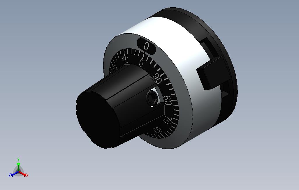 拨号精密电位器10圈2solidworks 2012模型图纸免费下载 懒石网