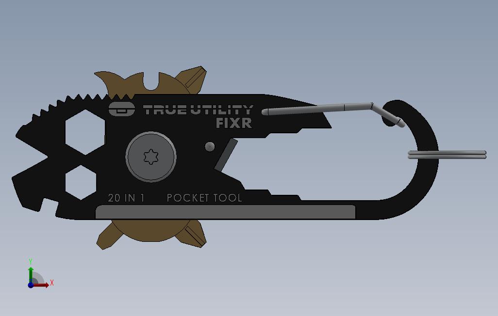 Keychain真正的UtilityFixrMultiTool_SOLIDWORKS 2016_模型图纸免费下载 – 懒石网