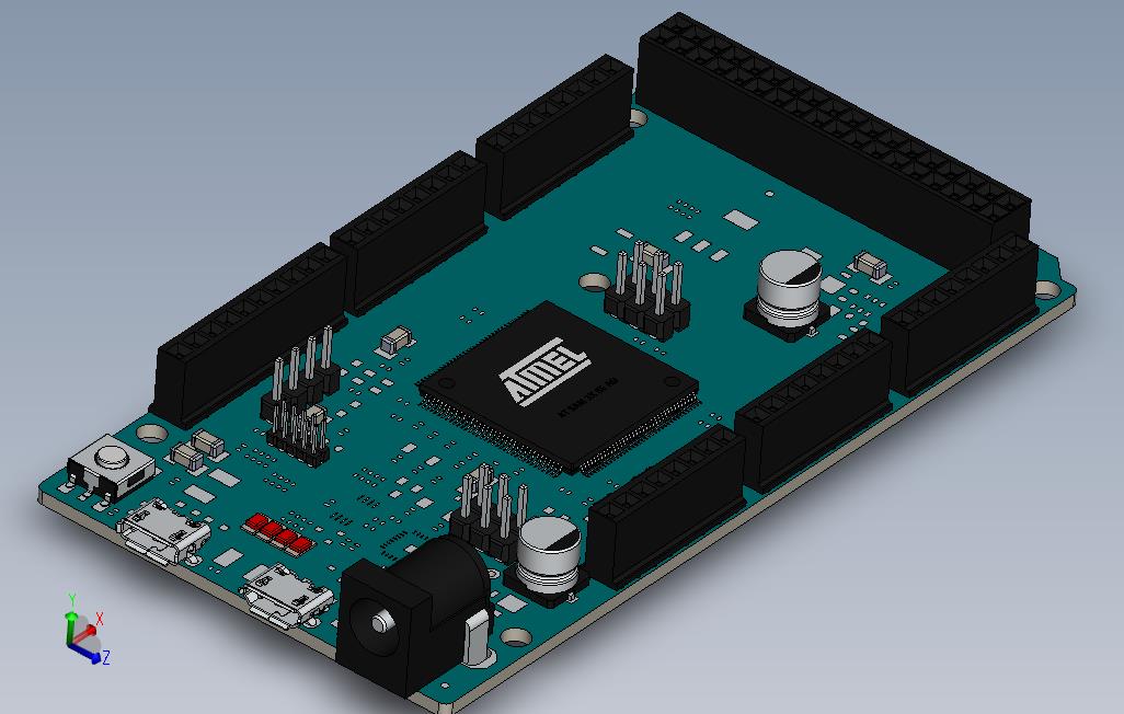 Arduino二_SOLIDWORKS 2012_模型图纸免费下载 – 懒石网