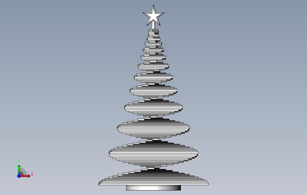 木圣诞节_SOLIDWORKS 2016_模型图纸免费下载 – 懒石网