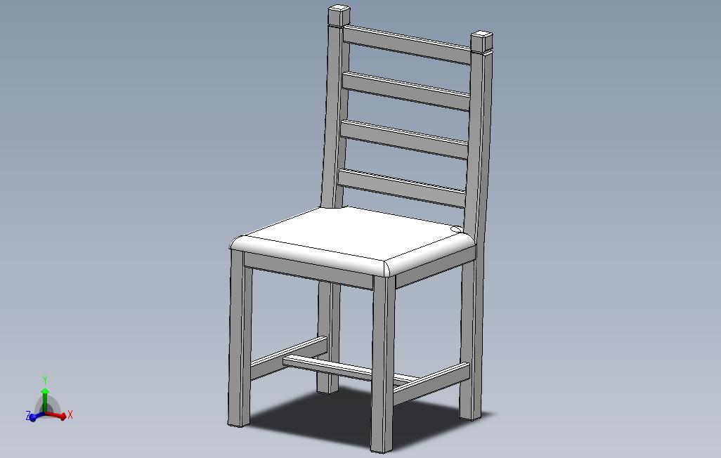 椅子130solidworks 2014模型图纸免费下载 懒石网
