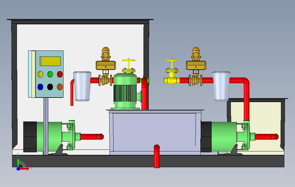 概念Pumping站为当地工业_SOLIDWORKS 2017_模型图纸免费下载 – 懒石网