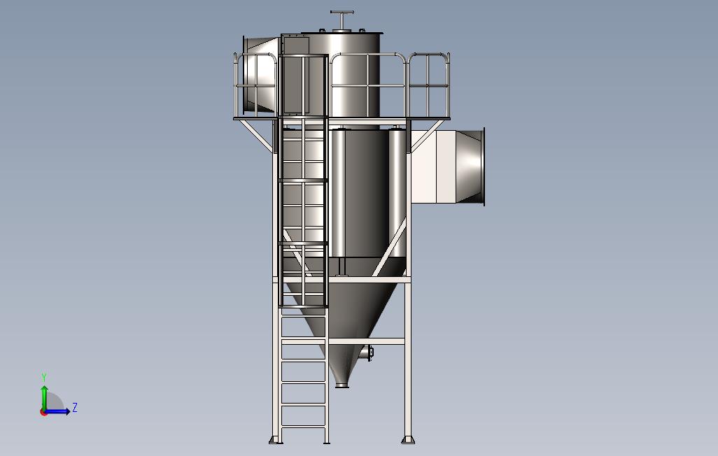 湿式洗涤器6000solidworks 2017模型图纸免费下载 懒石网