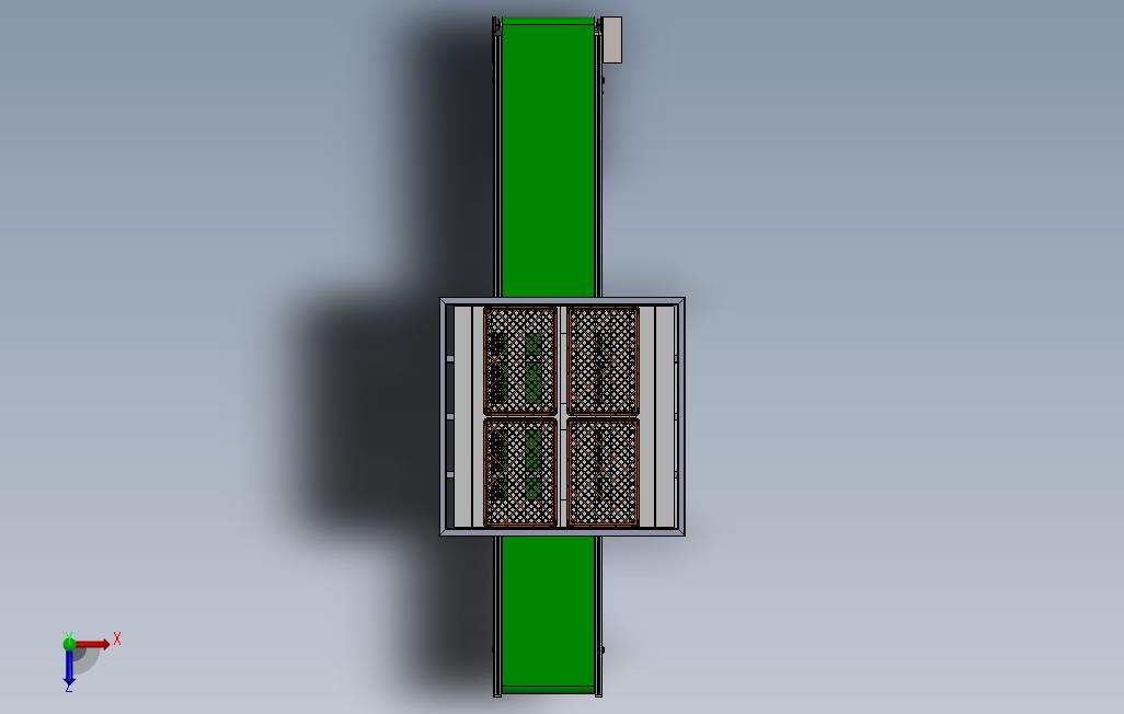 皮带输送机简单型号solidworks 2017模型图纸免费下载 懒石网