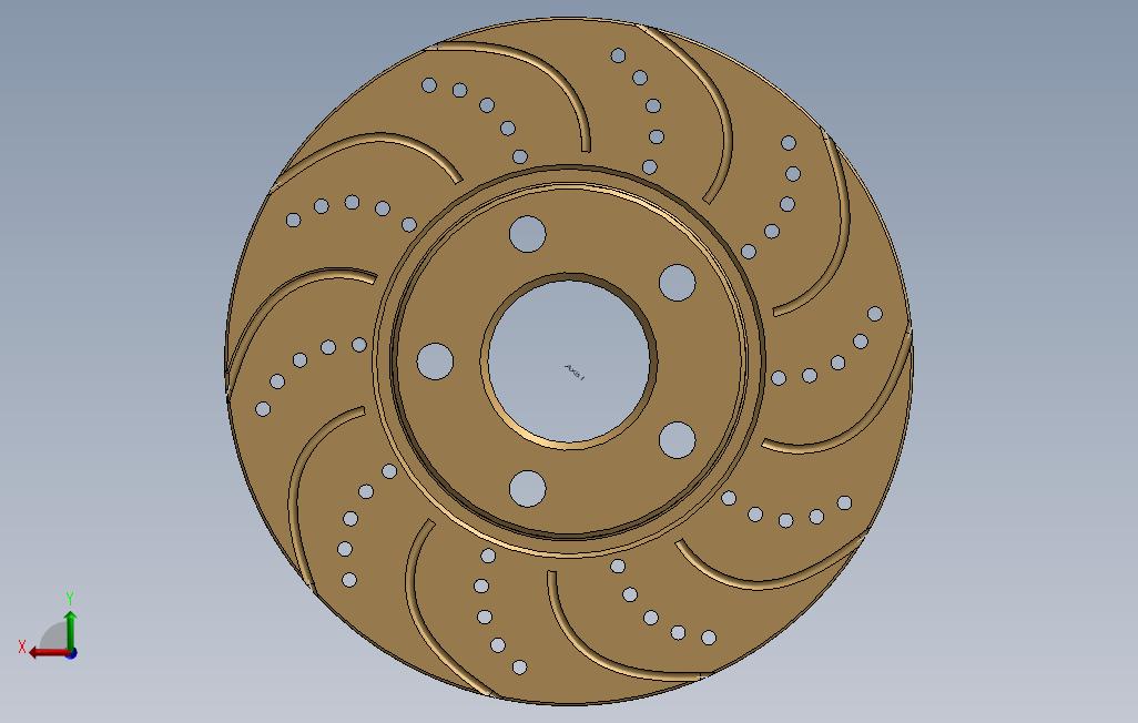 盘式制动器开槽钻孔solidworks 2014模型图纸免费下载 懒石网