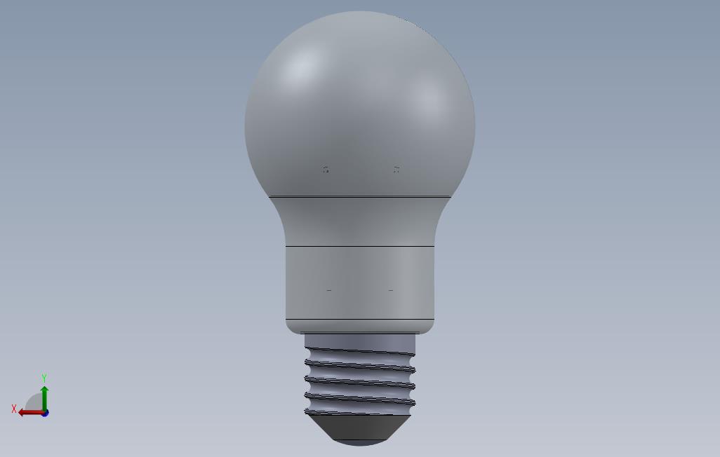 简单的灯泡solidworks 2013模型图纸免费下载 懒石网