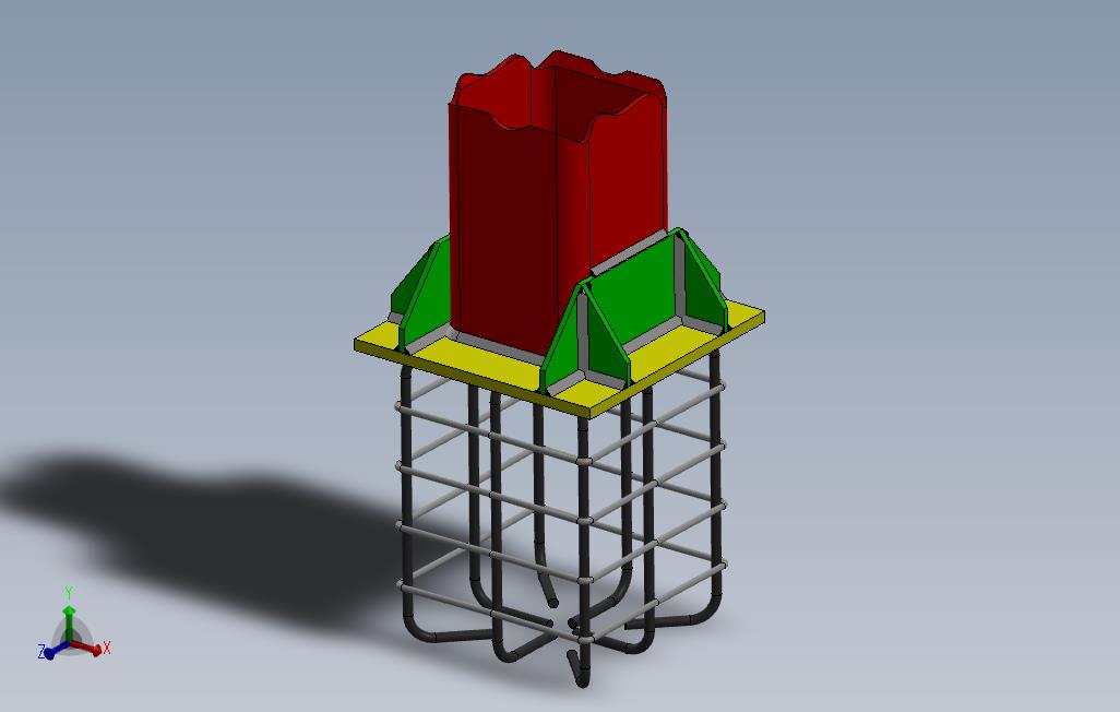 金属柱底座solidworks 2016模型图纸免费下载 懒石网