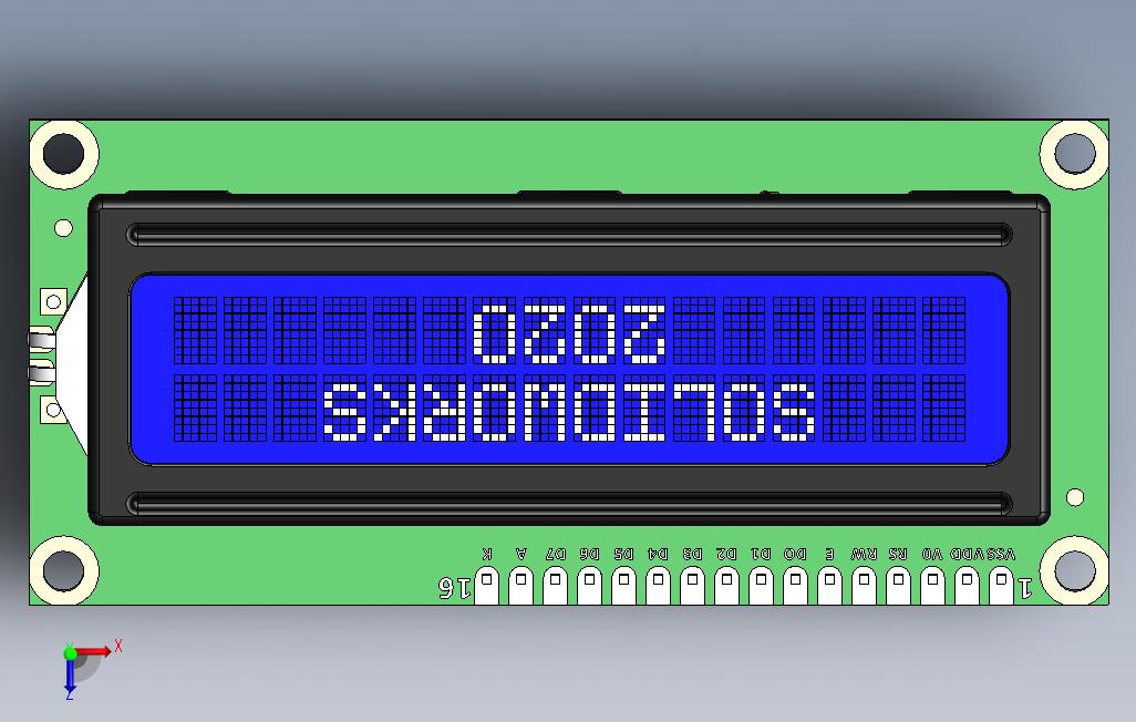 1602液晶显示模块__模型图纸免费下载 – 懒石网