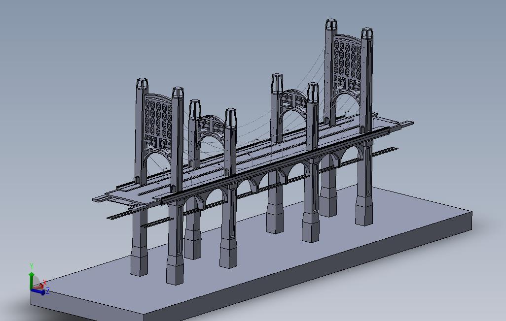 桥1_SOLIDWORKS 2012_模型图纸免费下载 – 懒石网