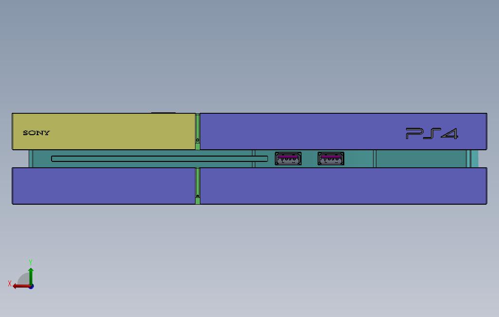 Playstation4-详图-比例11_SOLIDWORKS 2014_模型图纸免费下载 – 懒石网