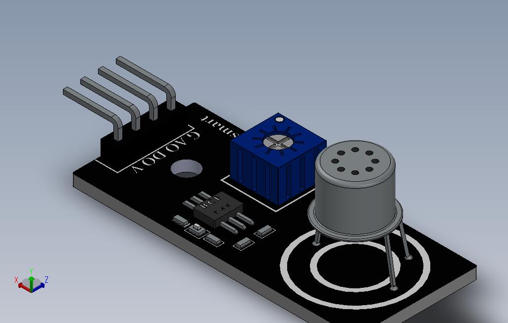 SainsmartVOC传感器TGS-2602_SOLIDWORKS 2015_模型图纸免费下载 – 懒石网