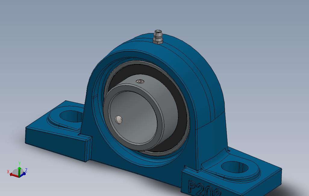 UCP208轴承_SOLIDWORKS 2015_模型图纸免费下载 – 懒石网
