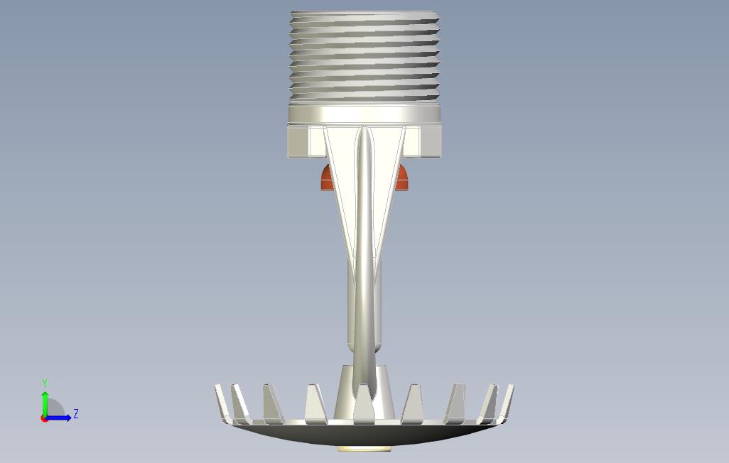 消防立式喷头_Inventor_模型图纸免费下载 – 懒石网