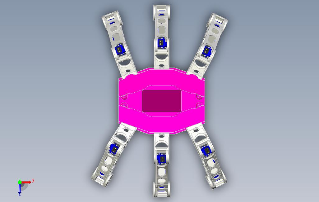 游动六足动物_Inventor_模型图纸免费下载 – 懒石网