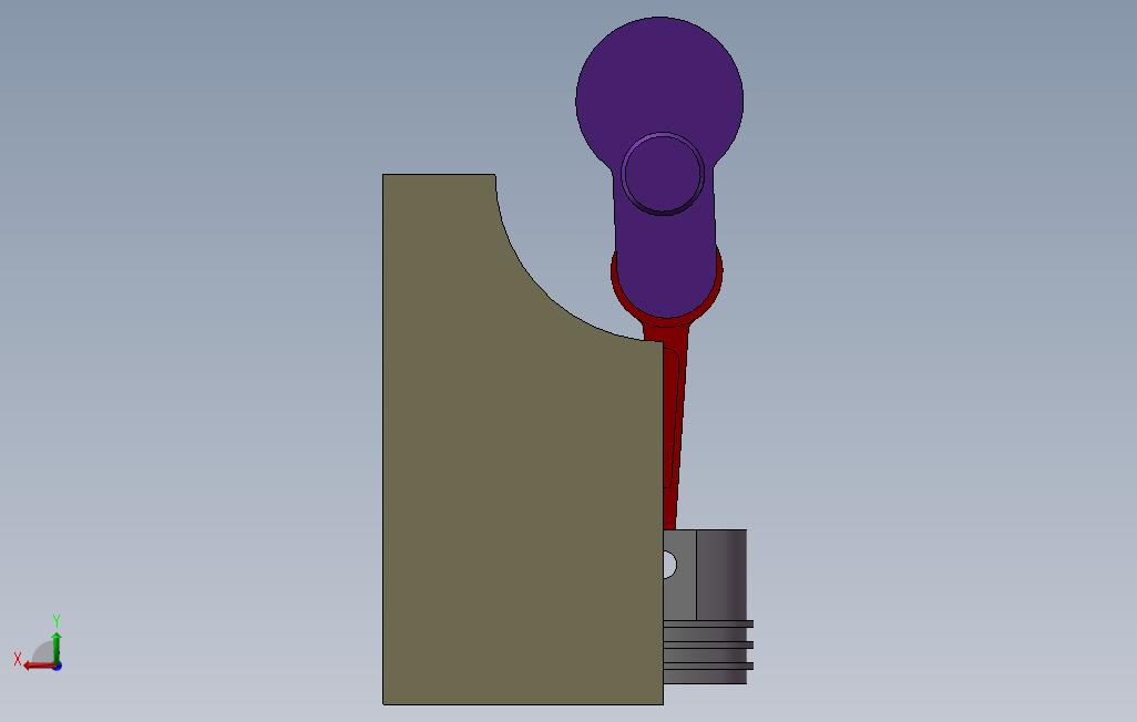 单活塞发动机机构solidworks 2016模型图纸下载 懒石网