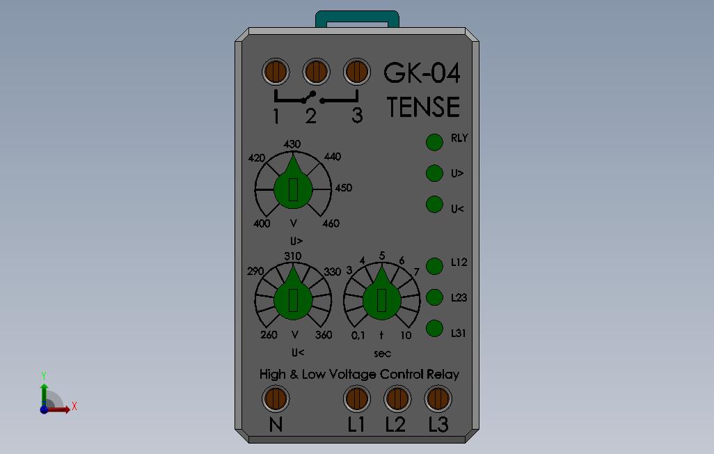 电压保护继电器__模型图纸下载 – 懒石网