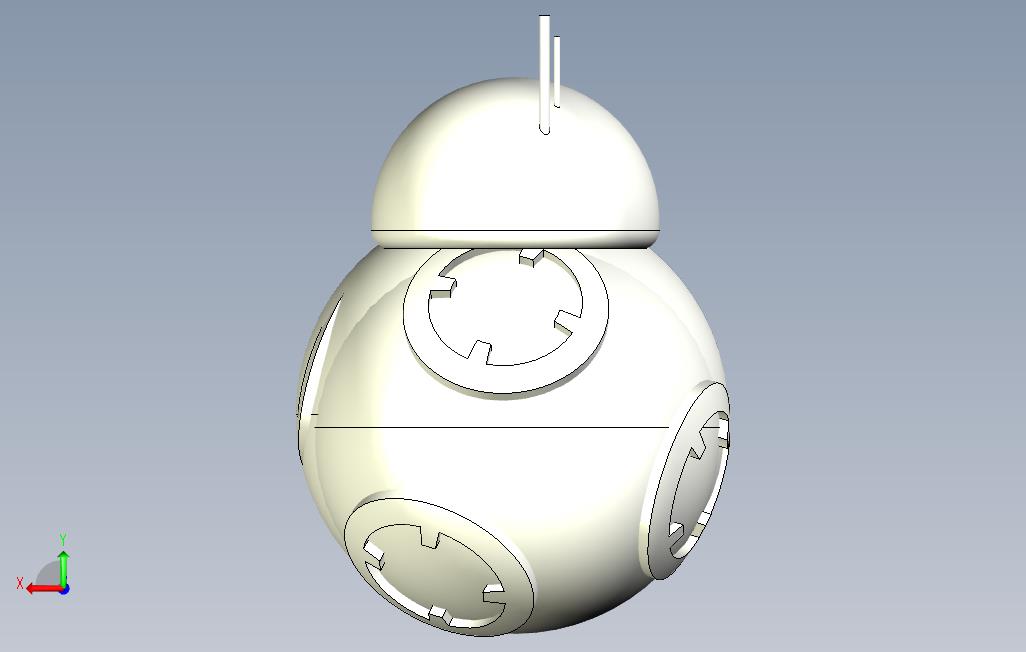 BB-8机器人_Parasolid _模型图纸下载 – 懒石网